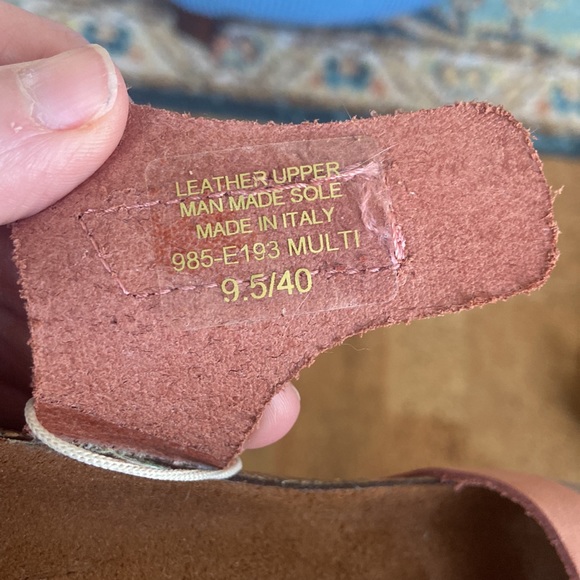 Bio-Gold | Shoes | Biogold Made In Italy Cork And Leather Sandals Size ...